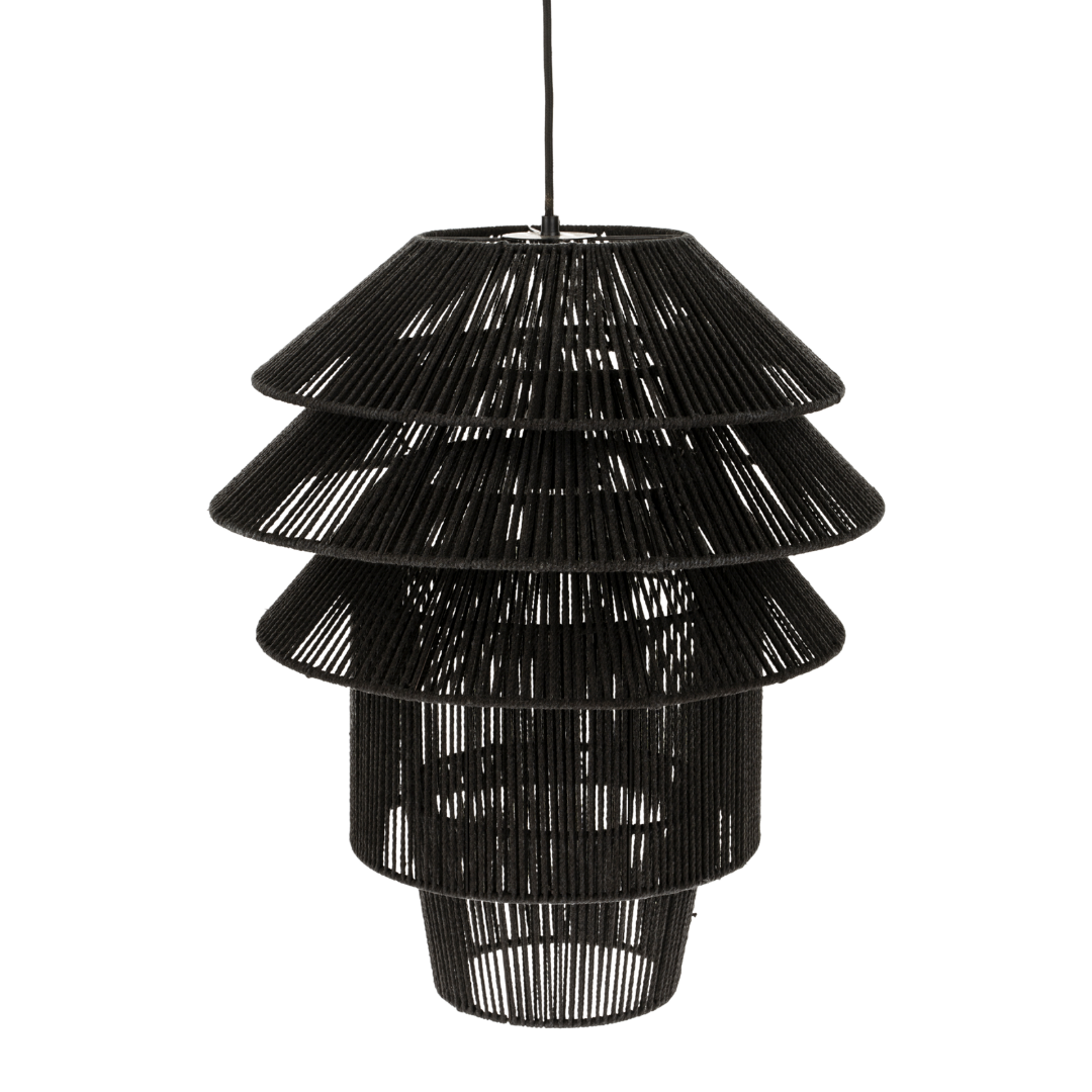 Bungalow Pendant, Black – Indaba Home