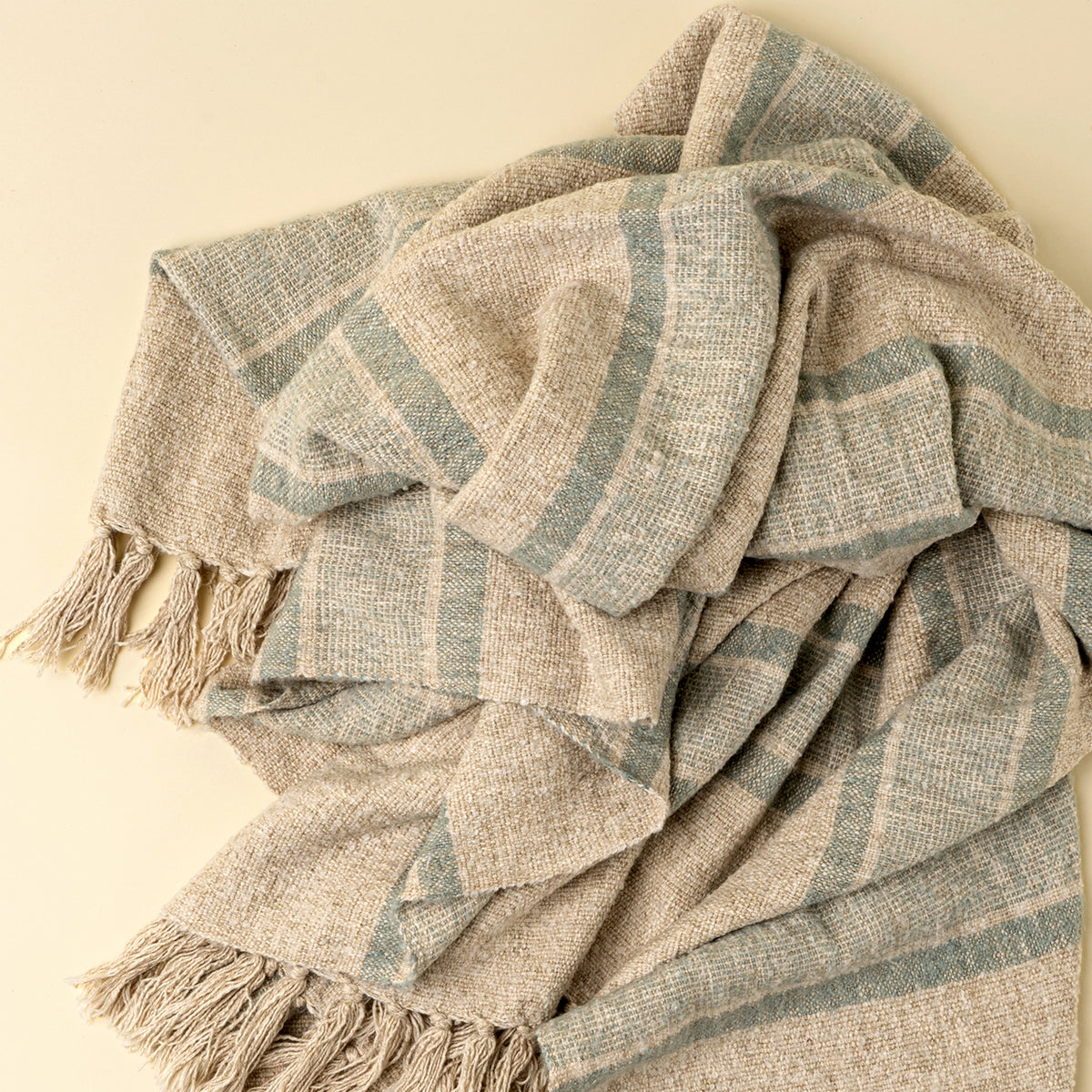 Tulum Striped Throw, Blue – Indaba Home