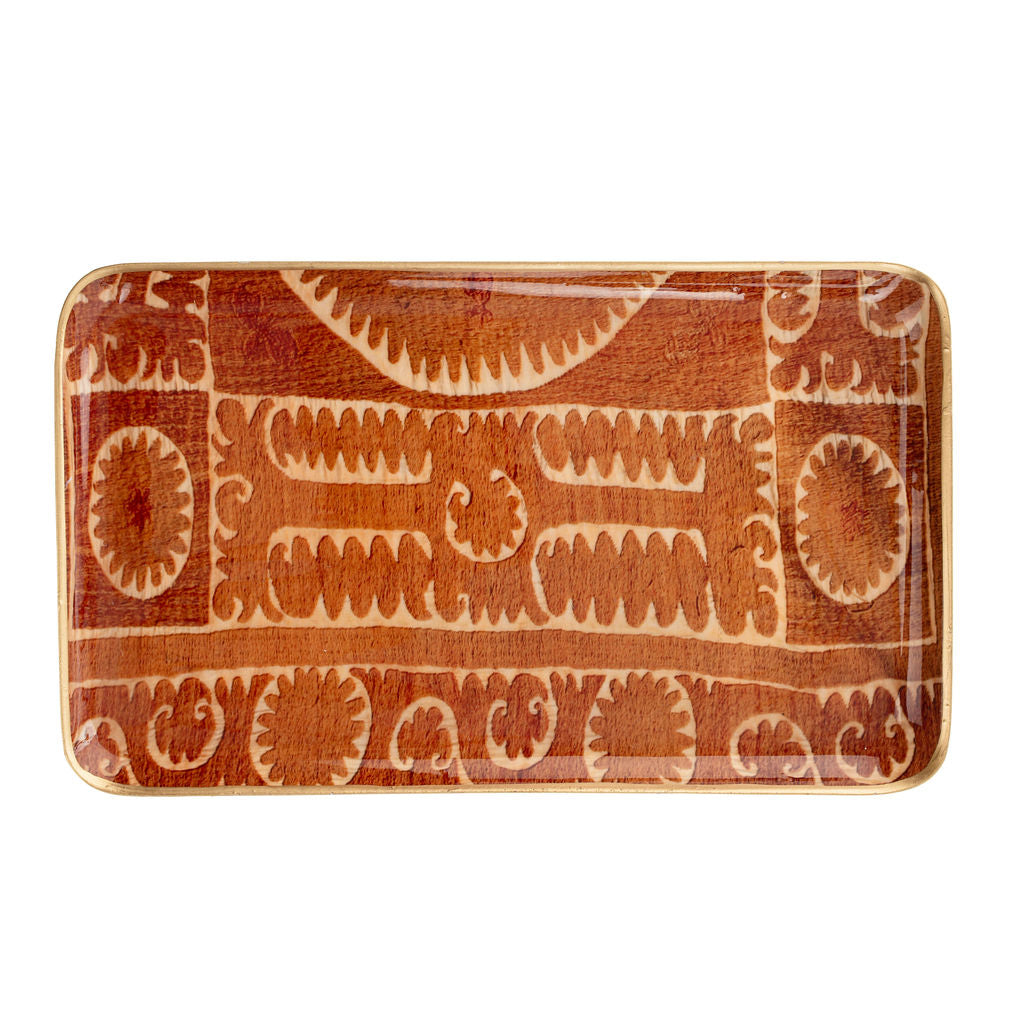 Sunset Suzani Enameled Tray, Rect M – Indaba Home
