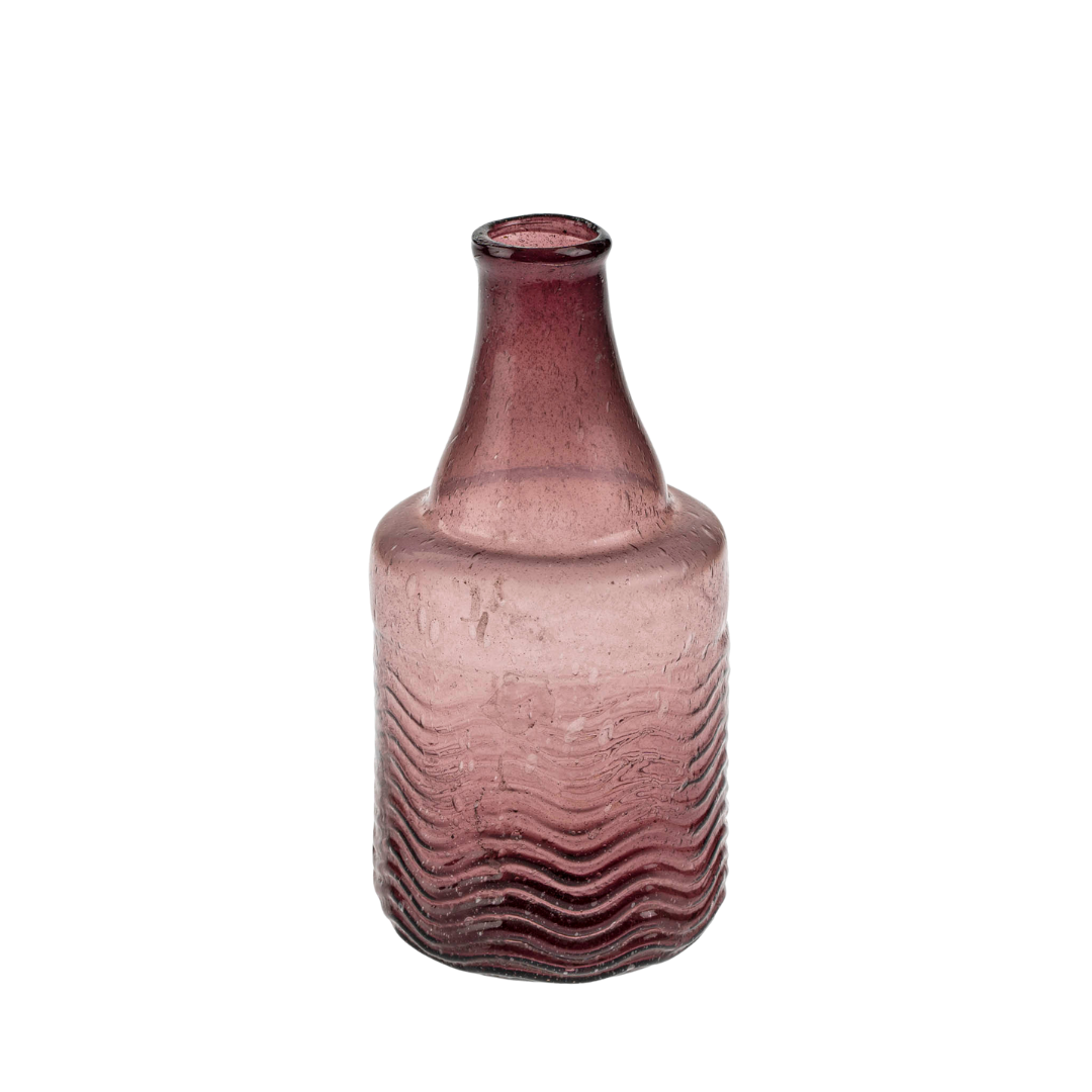Recycled Glass Bottle Vase, Mauve – Indaba Home