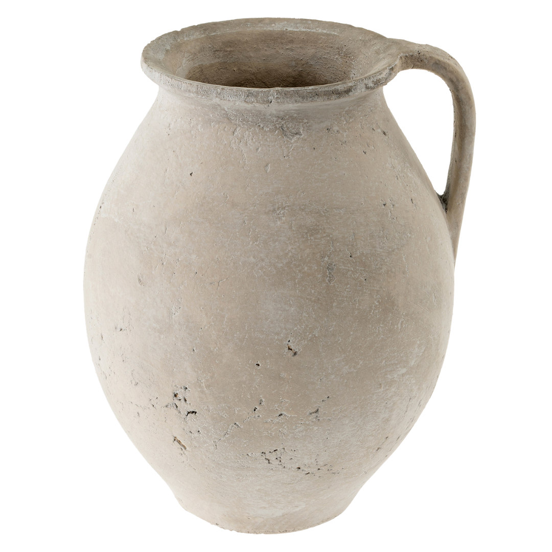 Rhodes Pitcher Vase L, Ash – Indaba Home