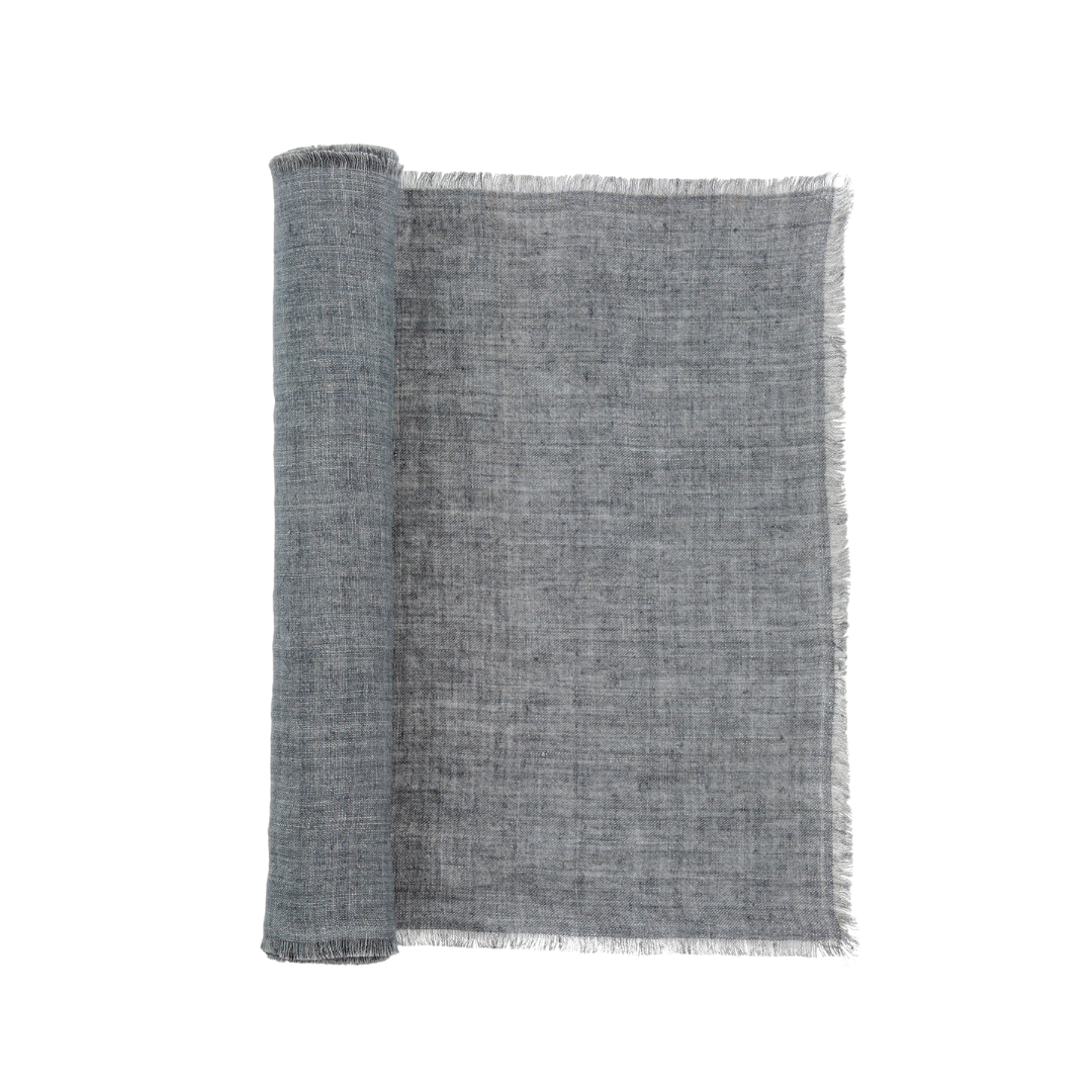 Lina Linen Runner, Steel Grey – Indaba Home